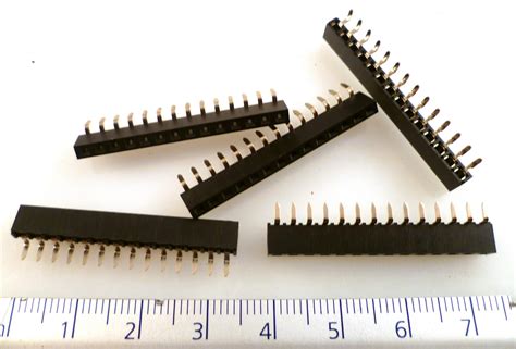 Sil Pcb Mount Header Socket 14 Way 2 54mm Pitch 5 Pieces Oms1 19a Rich Electronics