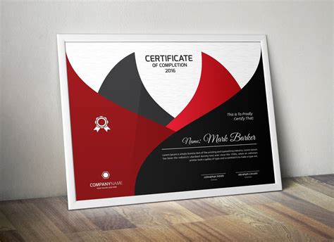 Editable Certificate Template Word Photoshop Illustrator PDF Etsy