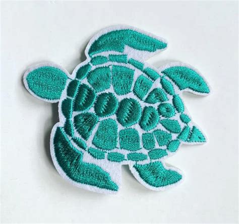 Turtle Patch Iron On Patch Tortoise Badge Vintage Decorative Patch