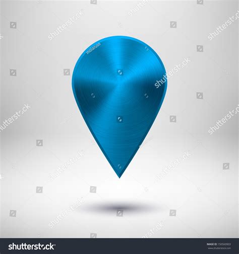 Technology Map Pointer Button Badge Template Vector De Stock Libre De Regalías 150560903