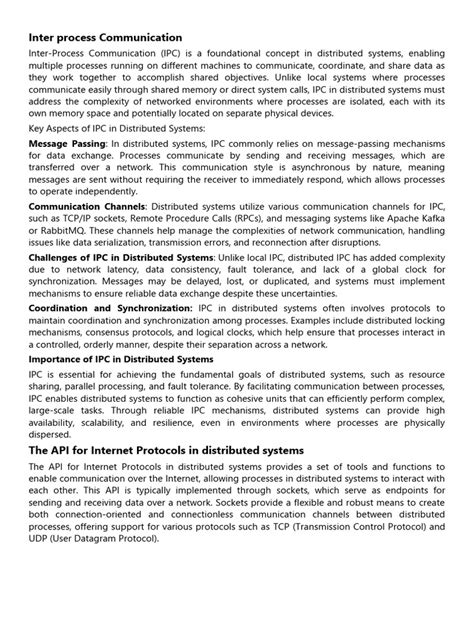 Unit 2 Distributed Systems Pdf Network Socket Transmission