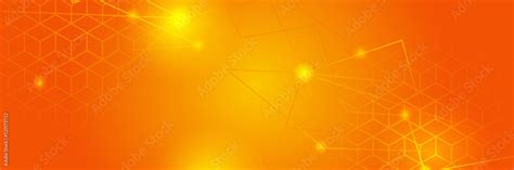 Orange Technology Digital Banner Design Science Medical And Digital Technology Header