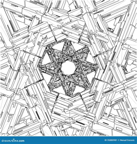 Abstract Constructions Vector Stock Vector Illustration Of Structure Schematic 35880981