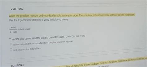 Solved QUESTION Write The Problem Number And Your Detailed Chegg