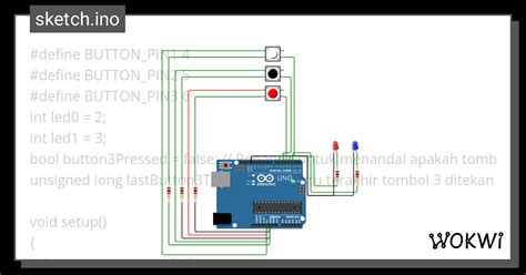 Push Button Wokwi Esp32 Stm32 Arduino Simulator