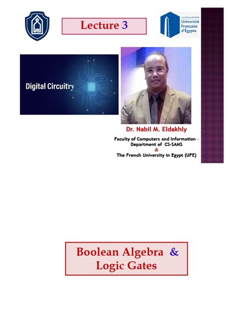 Dc Lecture 3 Pdf Boolean Algebra Teaching Mathematics