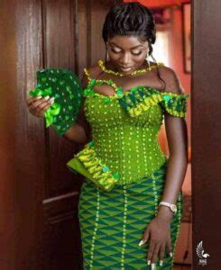 Green Kente Styles 35 Styles For The Chic Ghanaian Bride Kente Knots
