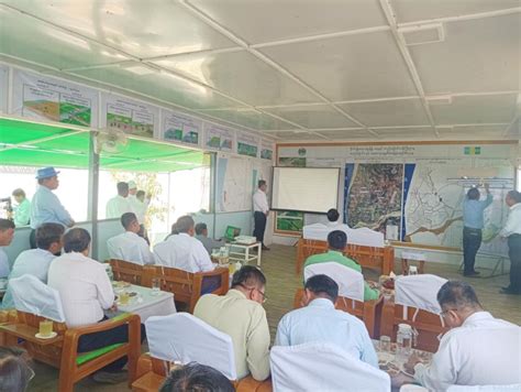 မကွေးတိုင်းဒေသကြီး ဝန်ကြီးချုပ် ဦးတင့်လွင် ဆင်ပေါင်ဝဲမြို့နယ် ညံ တောအင်း ဆိုလာလျှပ်စစ် မြစ်ရေတင