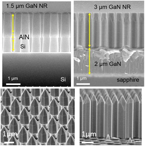 Secondary Electron Sem Images Showing The Succession Of Processing