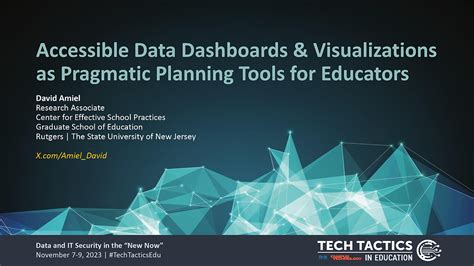 accessible data dashboards and visualizations as pragmatic planning tools