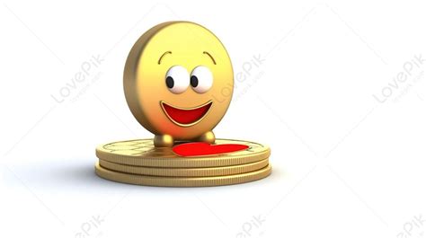 눈길을 끄는 3d 렌더링 흰색 배경에 하트와 황금 로열티 보너스 동전을 들고 있는 사랑스러운 마스코트 캐릭터 눈길 배경