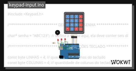 Keypad O Wokwi Arduino And Esp32 Simulator