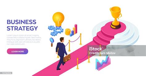 골드 트로피 컵 레드 카펫 경로에 우승자 사업 성공에 레드 카펫을 걷고 손에 서류 가방을 성공에도 비즈니스 전략 개념입니다 벡터 일러스트입니다 Championship에 대한