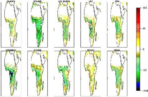 Average Net Biome Productivity Nbp For Each Dgvm And Model Mean Over