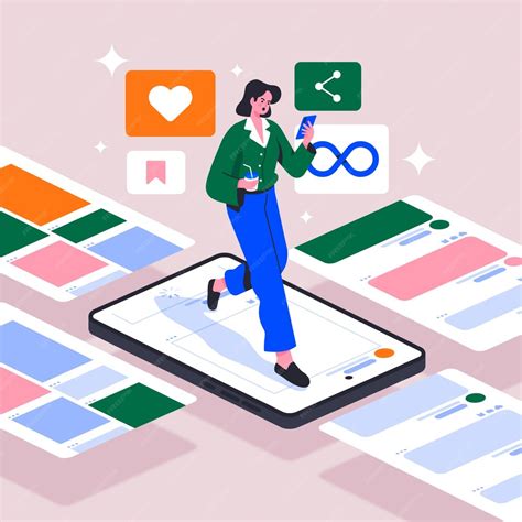 Free Vector Hand Drawn Endless Scrolling Illustration