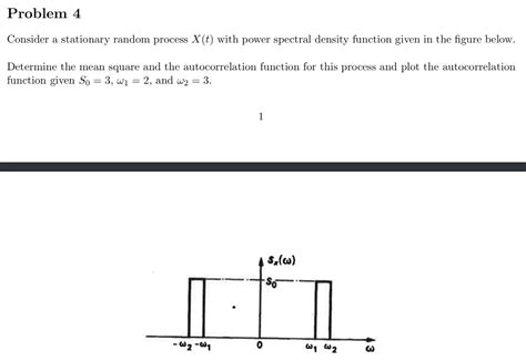 solved problem 4 consider a stationary random process x t