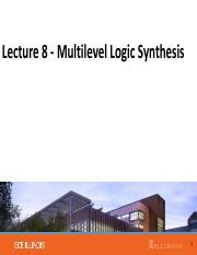 Optimizing Multilevel Logic Synthesis For Better Designs Course Hero