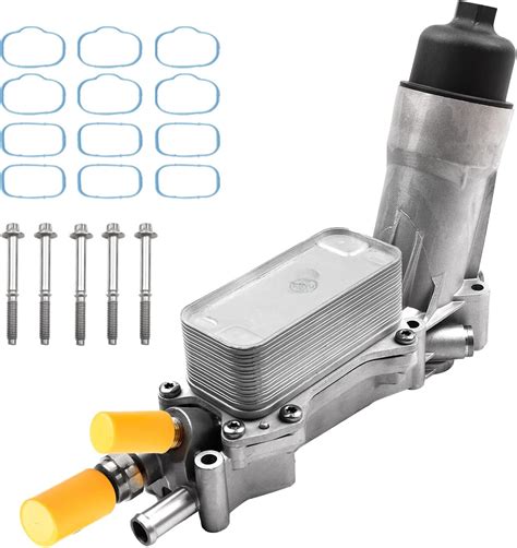 Aluminum Oil Filter Housing Engine Oil Cooler For 2011 2017 Dodge Charger Durango Challenger