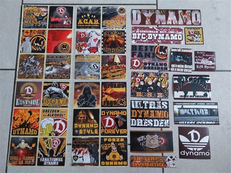 Fan Sticker 38 Stk Dynamo Dresden Gebraucht In Spiegel B Bern