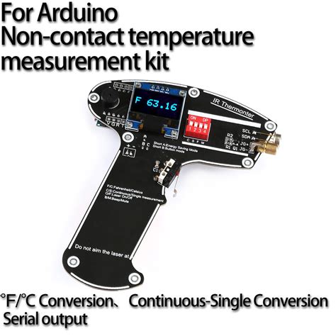 웃For Arduino DIY Kit Non Contact IR Handheld Laser Digital Infrared Temperature OLED Display ML
