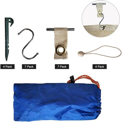 Shatex Rv Awning Shade Panel Kit 8 Ft X 15 Ft Beige Shade Fabric With Fasteners Hrask0815wh At