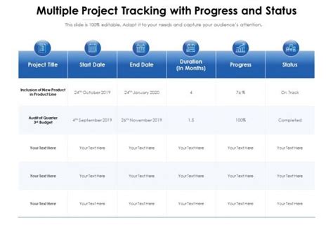 Tracking Progress Slide Team