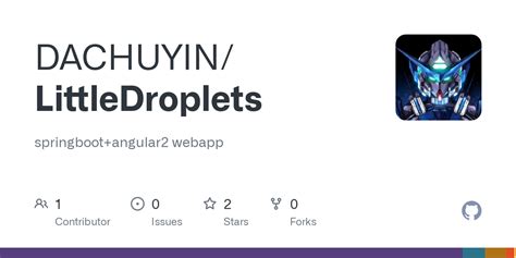 Github Dachuyinlittledroplets Springbootangular2 Webapp