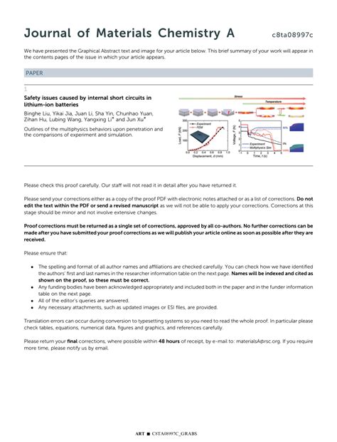 Pdf Safety Issues Caused By Internal Short Circuits In Lithium Ion Batteries