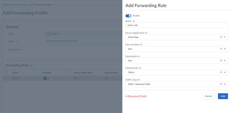 Configure Forwarding Profiles To Manage Agent Traffic For Dynamic