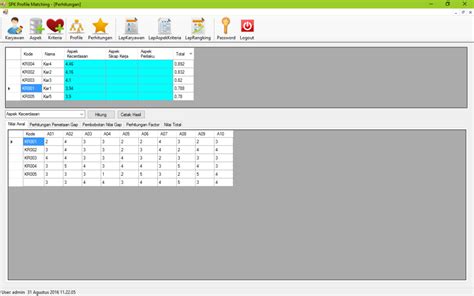 Source Code Spk Metode Profile Matching Dengan Vbnet Tugas Akhir