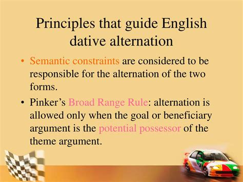 Ppt The Acquisition Of English Dative Alternation Powerpoint Presentation Id 1724357