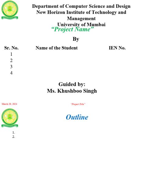 ccl mini project ppt template pdf