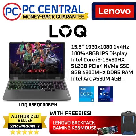 Lenovo LOQ FQ BPH Gaming Laptop Intel Core I HX Intel Arc A M GB PC CENTRAL