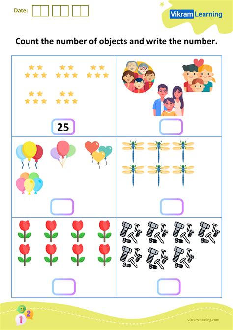 Download Count The Number Of Objects And Write The Number Worksheets