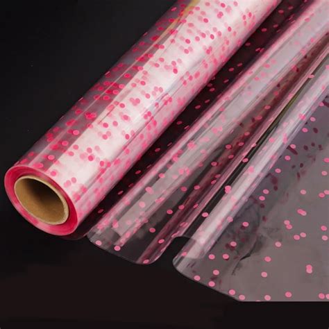 Rollo De Celofán Cmfyhm 86 Cm X 30 M Con Lunares Rosas Bodega Aurrera En Línea