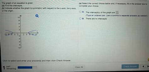 solved the graph of an equation is given a find the