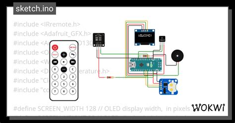 Oled Clock Wokwi Esp32 Stm32 Arduino Simulator