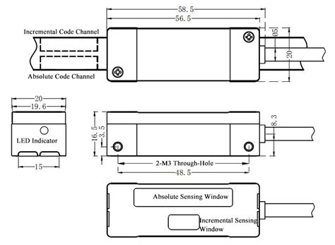 Absolute Magnetic Scale Linear Encoder 2 2mm
