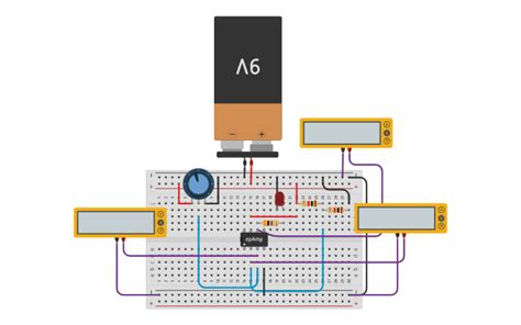 Circuit Design Amplificador Operacional Tinkercad