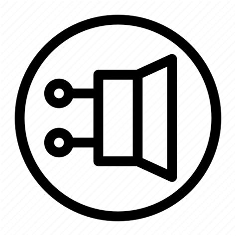Circuit Component Electronic Output Sound Speaker Icon Download