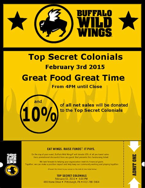 Support Tsc At Buffalo Wild Wings On February 3 Cis Rmu