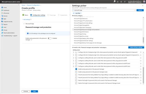 How To Enable The Password Manager In Microsoft Edge Using Intune