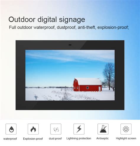 Sunlight Readable Outdoor Waterproof Lcd Monitor RisingLCD