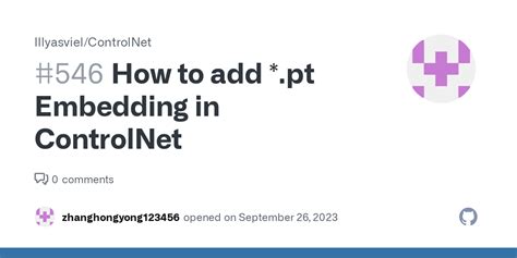 How To Add Pt Embedding In Controlnet · Issue 546 · Lllyasviel