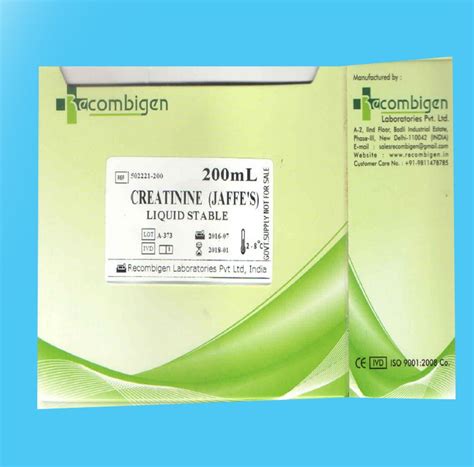 Recombigen Liquid Creatinine Reagent Kit For Laboratory Normal At