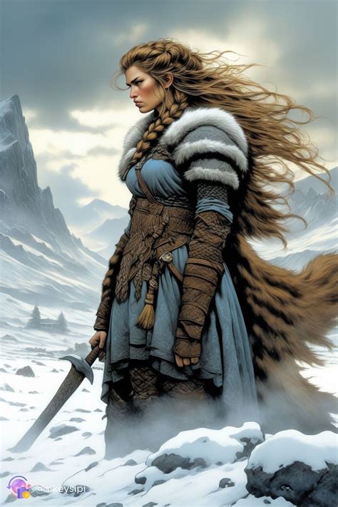 Winter Dawn Of The Shieldmaiden Severe Beauty 🌅⚔️ Shield Maiden