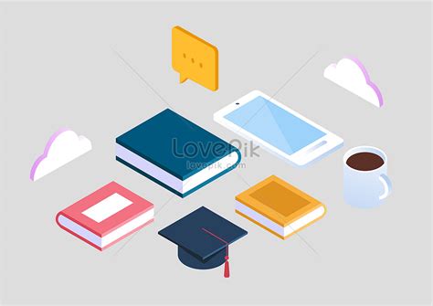 온라인 교육 일러스트 무료 다운로드 Lovepik