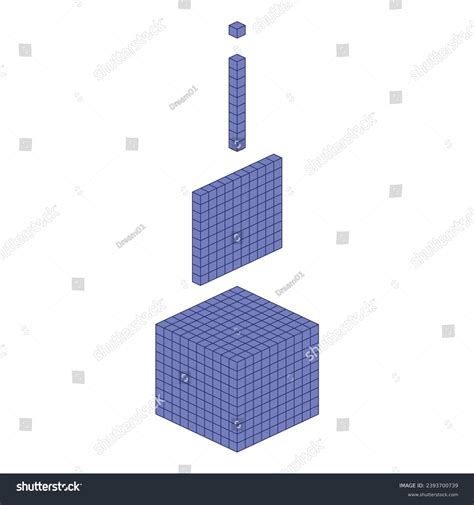Base 10 Blocks Types Cubes Flats Stock Vector Royalty Free 2393700739 Shutterstock