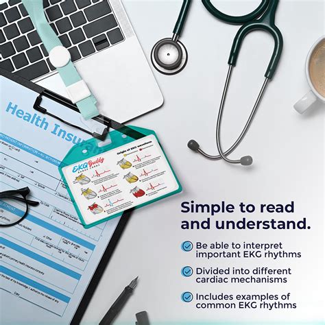 Ekg Reference Cards Ekg Badge Reference Card 3 In 1 With Lab Values