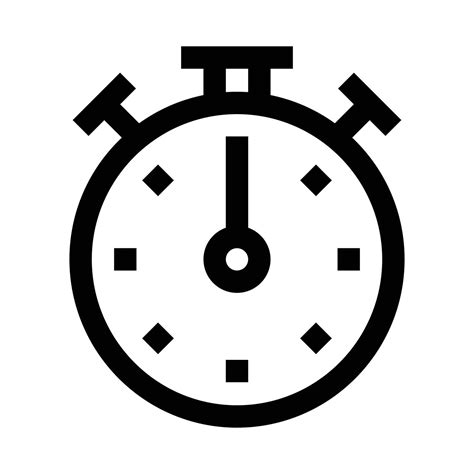 Vector Alarm Clock Icon Time Black Symbol Reminder Sign 38153241 Vector Art At Vecteezy